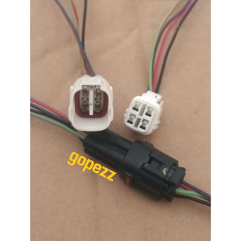 Yamaha 4 pin DLC ABS socket connector cable socket, male and female ...