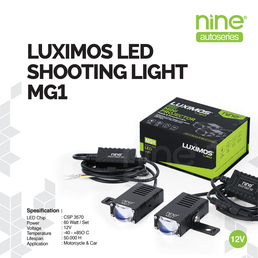 Luximos Mini Slim Projie Biled Blue Lens Devil 60W Laser Shooting Light ...