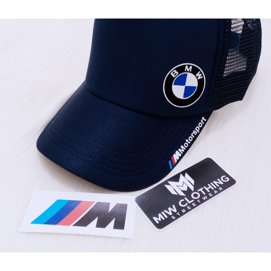 Snapback Trucker Hat BMW Logo | Shopee Malaysia