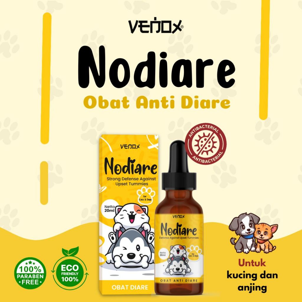 Awindo NODIARE - Venox Anti Diarrhea Cat Medicine Mencret Cat Kitten ...
