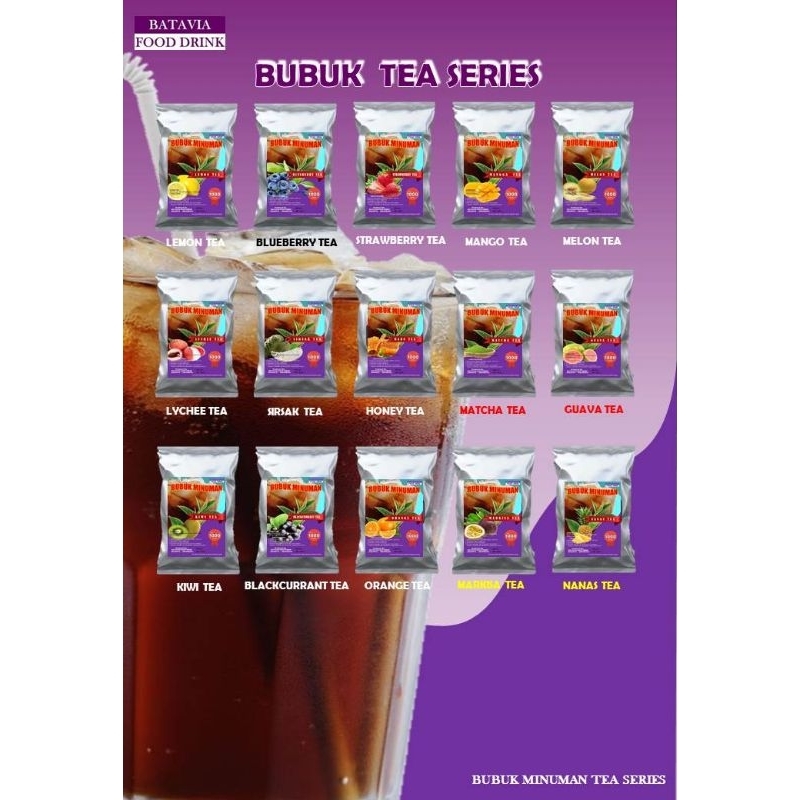 Tea SERIES DRINK POWDER 1KG/1000GRAM FLAVOR VARIANTS/MIXED FLAVOR DRINK ...