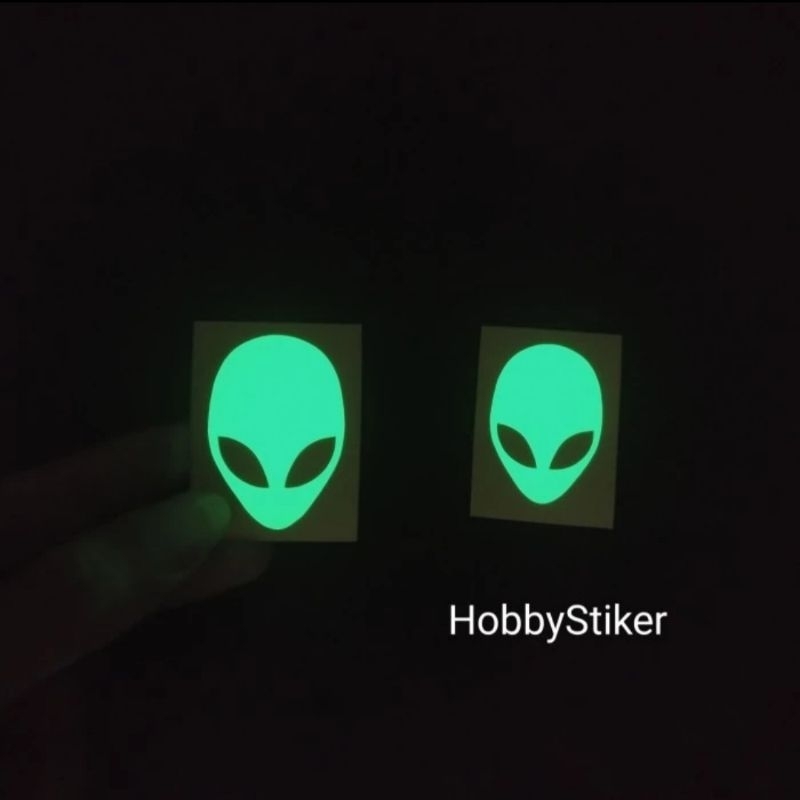 Glow in the dark Alienware logo sticker for pc laptop | Shopee Malaysia