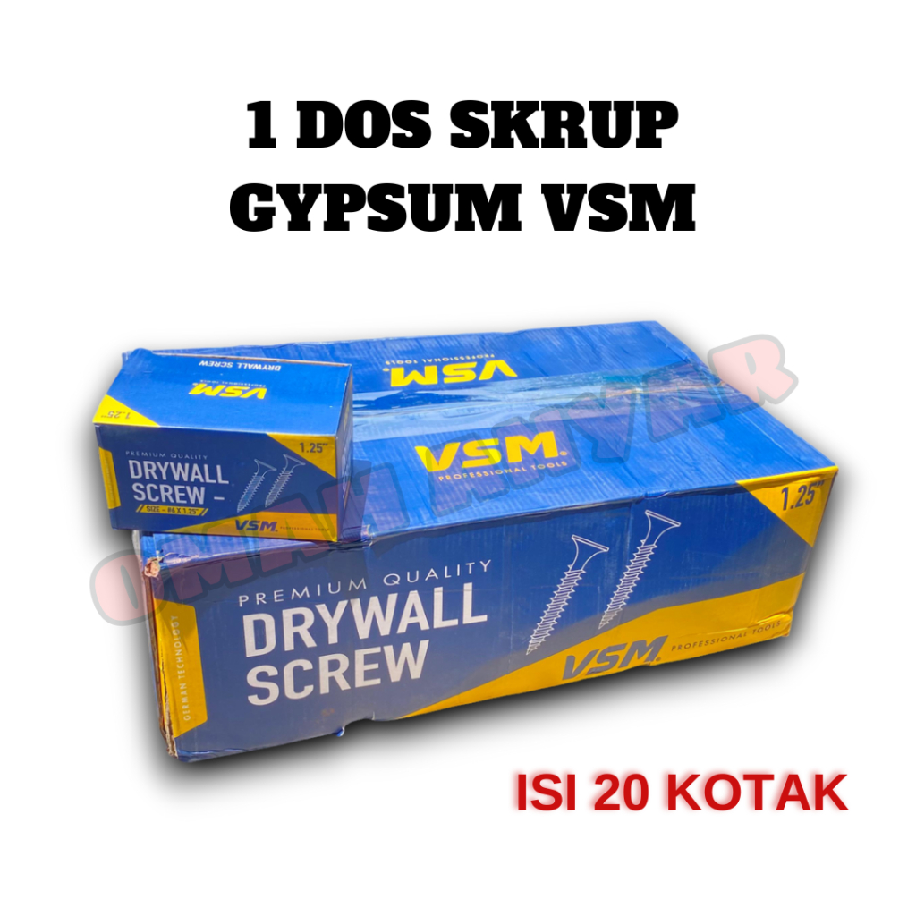 Vsm 1 DOS Gypsum Screws Contains 20 Boxes | Shopee Malaysia