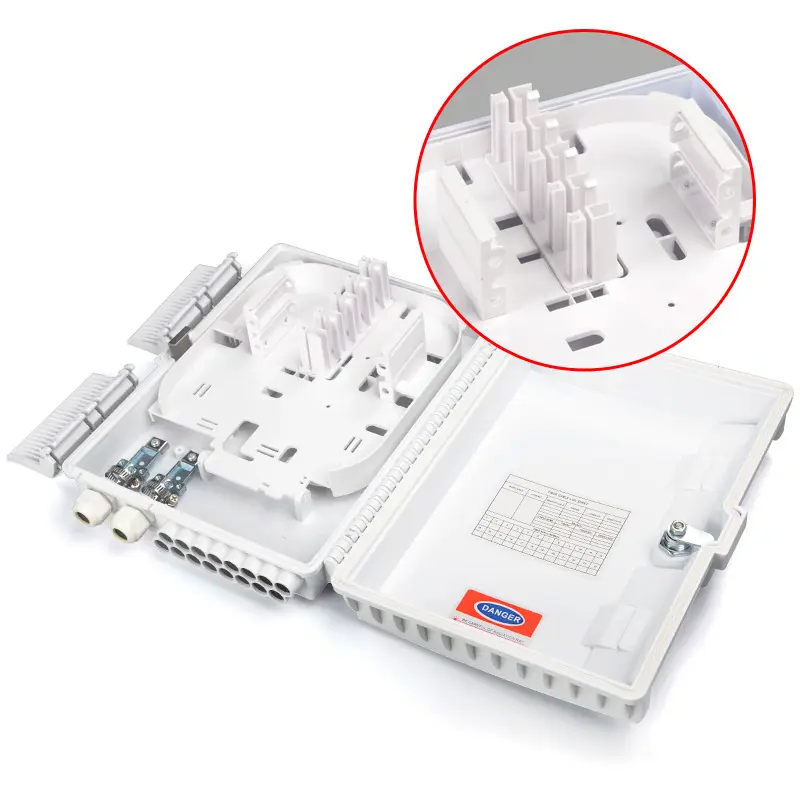 Dual Purpose / HYBRID 16 core Outdoor IP 65 FTTH FAT ODP DUAL TRAY BOX ...