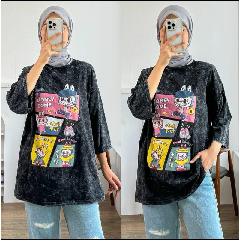 New OVERSIZE BKK LABUBU KTK PREMIUM T-SHIRTS LD 120CM | Shopee Malaysia