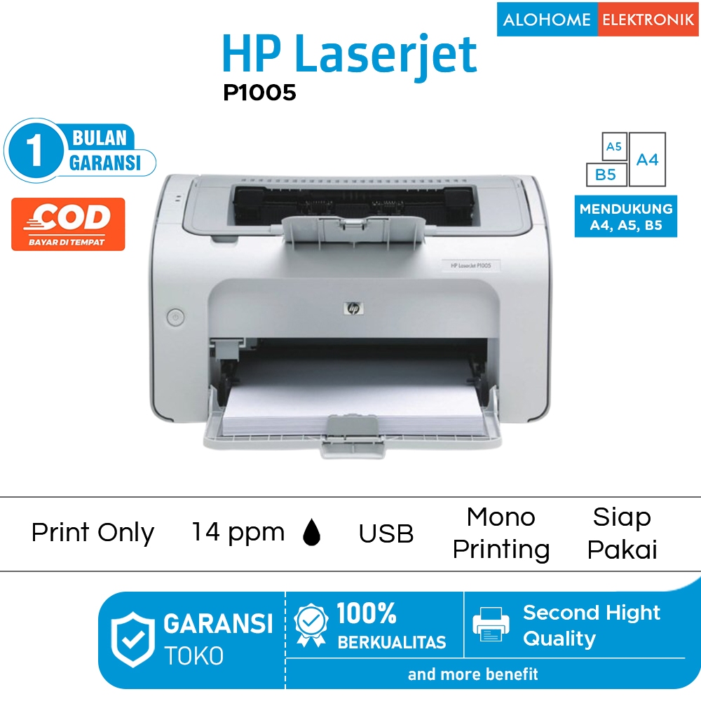 Hp LaserJet P1005 Full Toner Printer | Shopee Malaysia