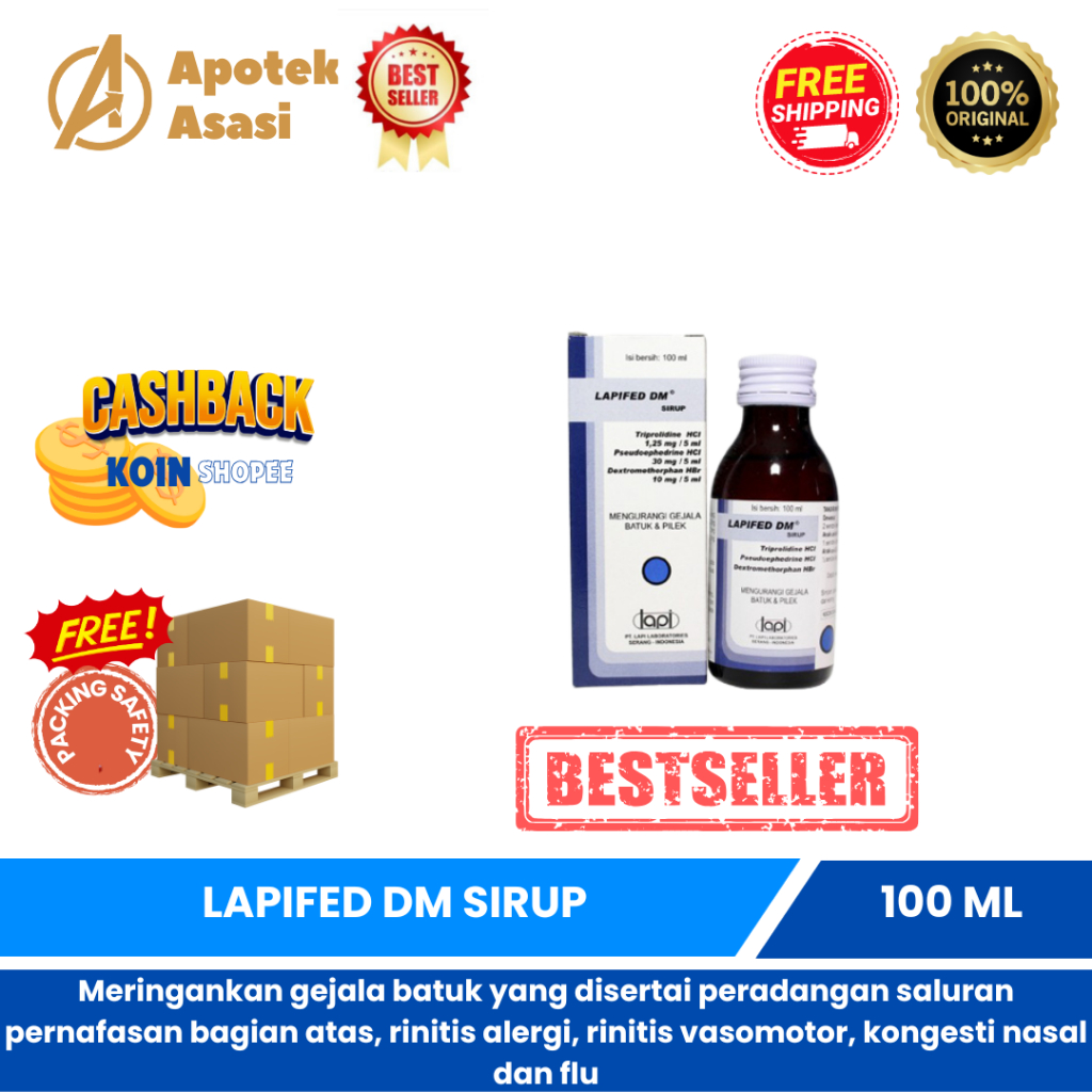 Lapifed DM SYRUP 100 ml | Shopee Malaysia