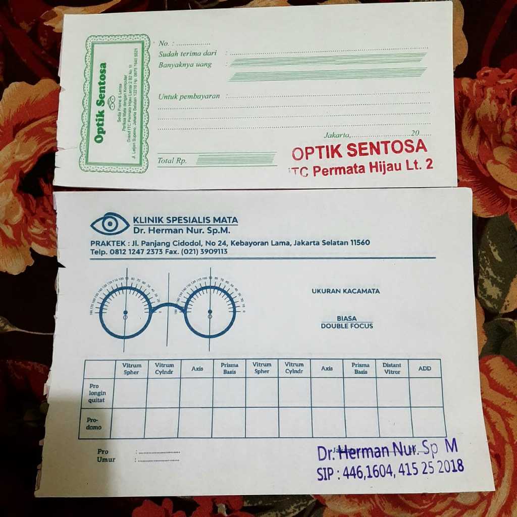 Req CUSTOM Receipt Of Optical Glasses Notes | Shopee Malaysia
