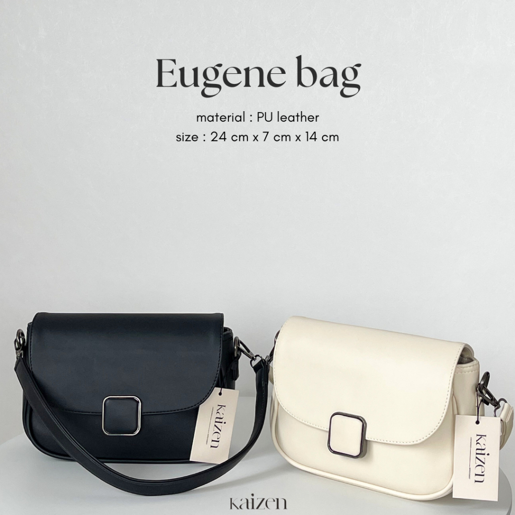 Kaizen | Eugene Shoulderbag | Korean Women's Shoulder Bags | Leather Bag | Shopee Malaysia