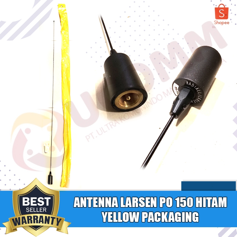 PUTIH HITAM Antenna Larsen PO 150 PO-150 Vhf Black White Antenna Radio Rig Ht Pecut Larsen PO150 ...