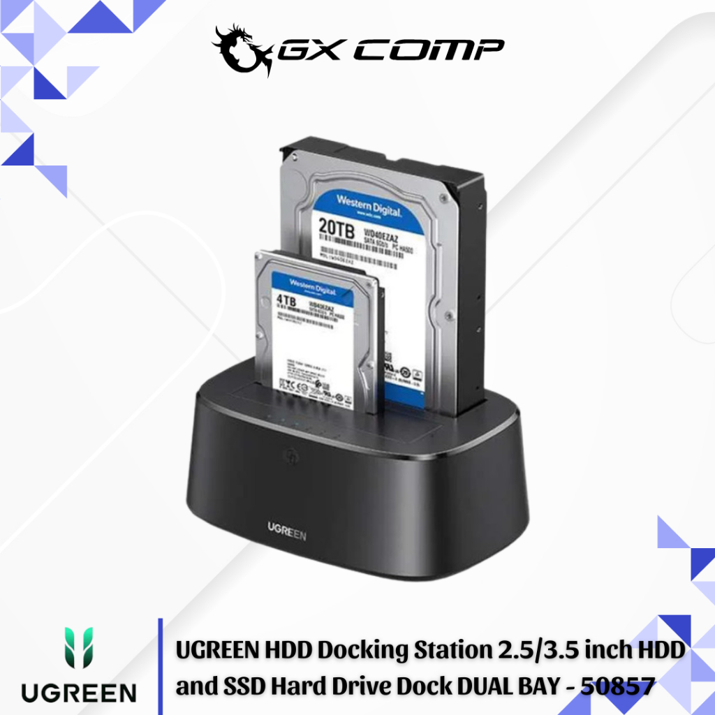 UGREEN HDD Docking Station 2.5/ 3.5 inch HDD and SSD Hard Drive Dock ...