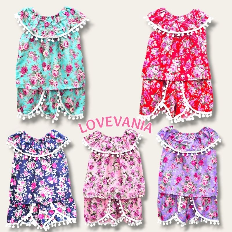 MOANA ROSE FLOWER MOTIF SET | Shopee Malaysia