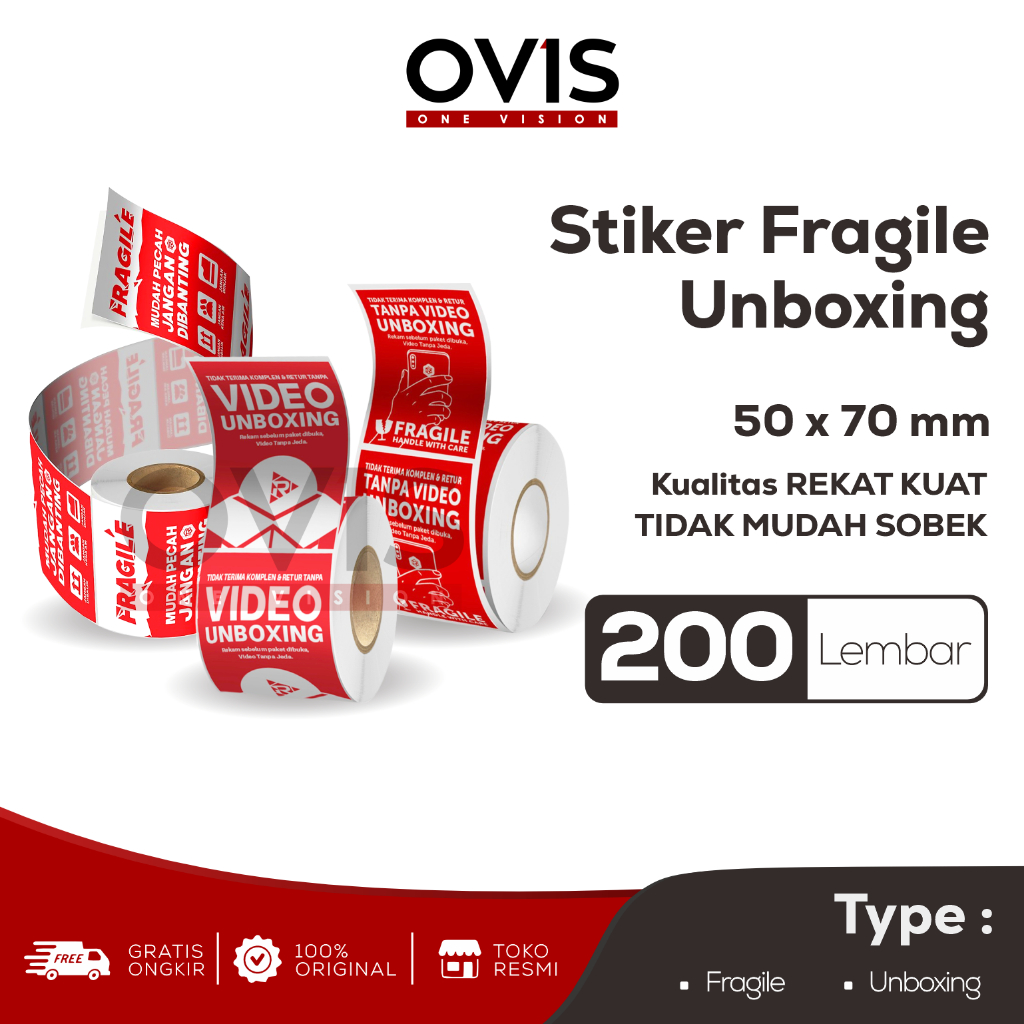 Fragile Unboxing Stickers Online Sticker Labels | Shopee Malaysia