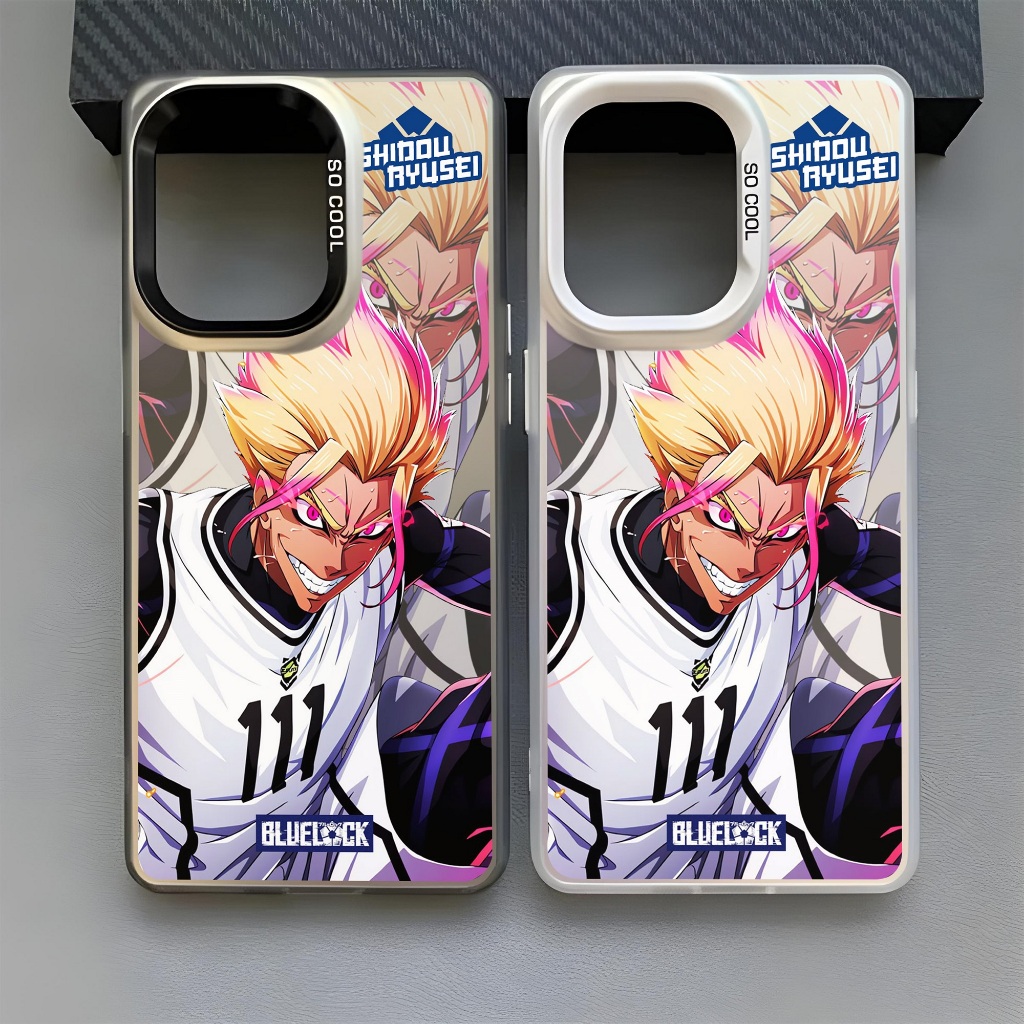 Premium Matte Hard Case IMD For IPHONE XR 11 12 13 14 15 Motif BLUE ...