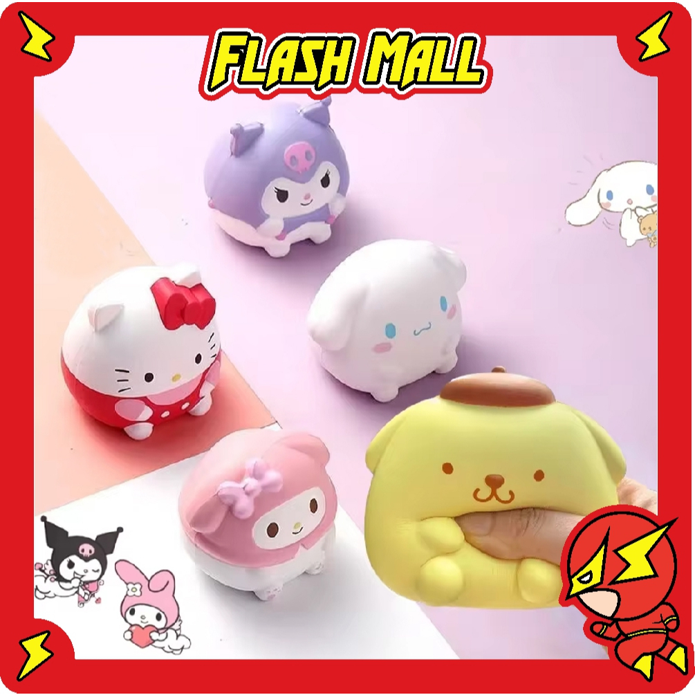 Flashmall Squishy Kuromi Melody Hello Kitty Cinnamoroll Sanrio / Super ...