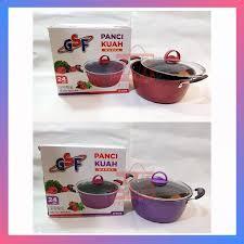 (1kg) Gsf sauce pan color G 4124 glass lid free bubble warp | Shopee ...