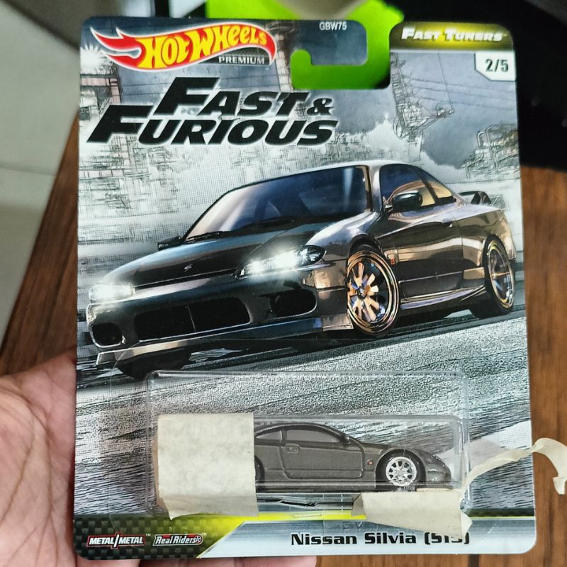 Hot Wheels Premium FnF Nissan Silvia S15 Fast Turners Card Japan Smooth ...