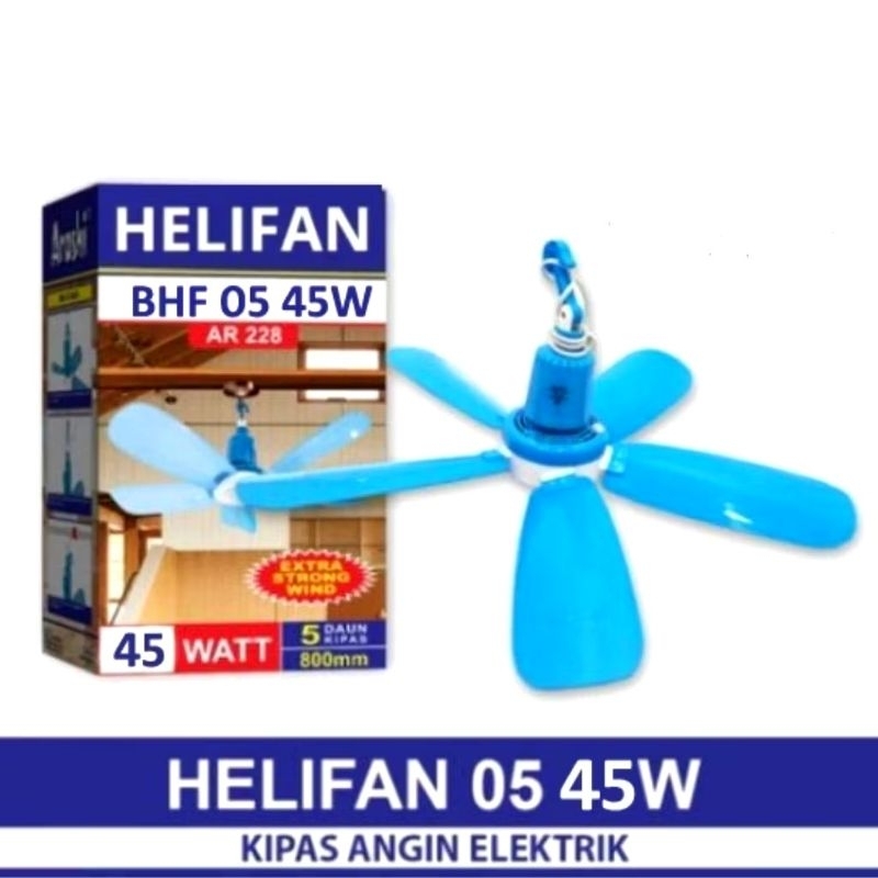 Helifan 45 Watt Jumbo Hanging Fan (5 Fan Leaves 800mm) | Shopee Malaysia