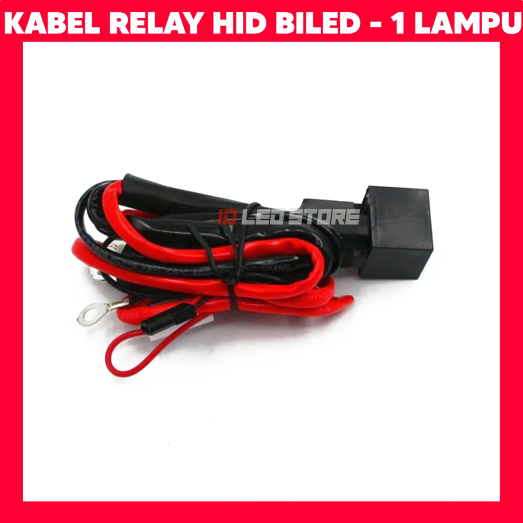 MERAH ORIGINAL BILED RELAY CABLE AND SUPER HID MOTORCYCLE RELAY 1 LAMP | MOTORCYCLE HID CABLE ...