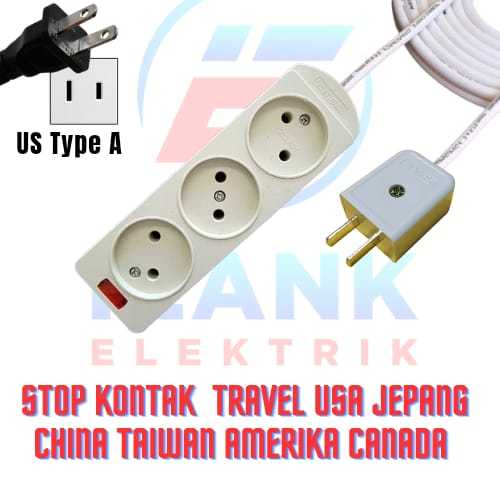 Type A travel socket / make Canada / Japan / Taiwan / CHINA / America ...