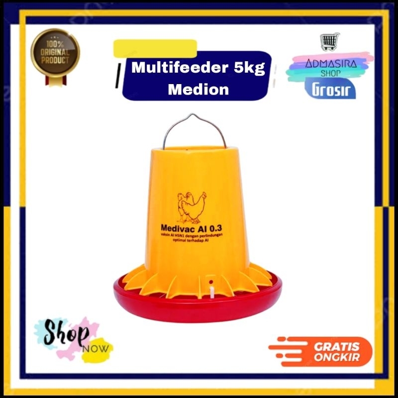 Multifeeder 5kg Medion Super Feeder Chicken Ration Multifeeder Chicken ...