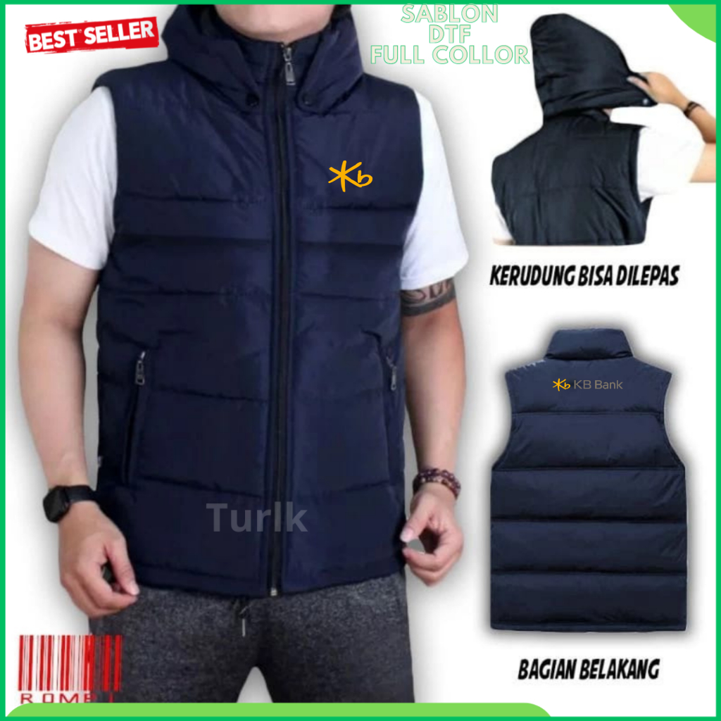Kb Bank Vest Custom KB Bank Vest Jacket | Shopee Malaysia