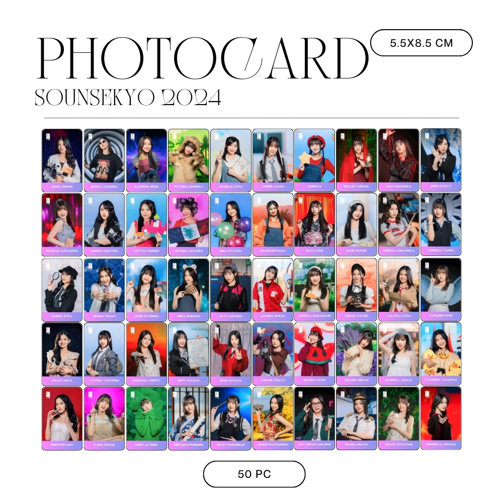 Photocard JKT48 SOUSENKYO 2024 (PRICE 50 PCS + 2 SIDED LAMINATED) JPOP ...