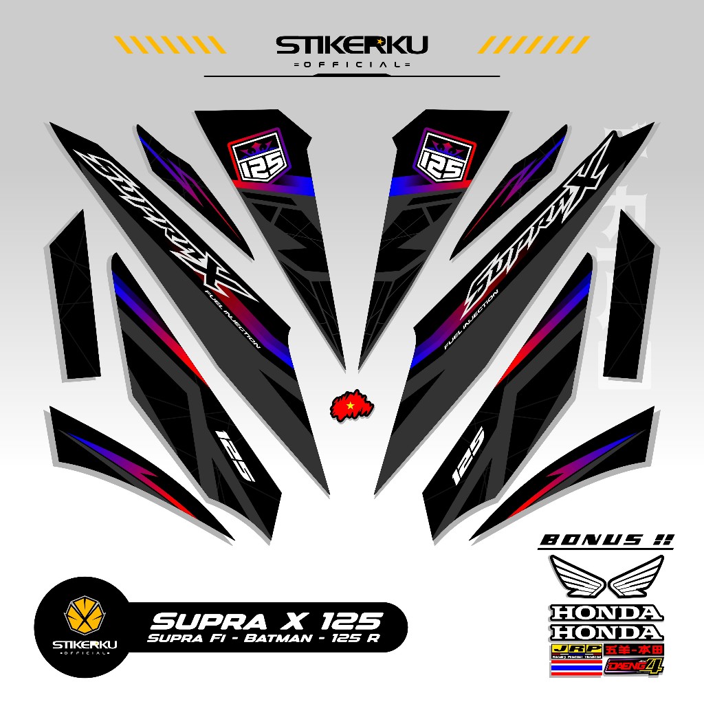 Striping SUPRA X 125 MOTIF | Shopee Malaysia