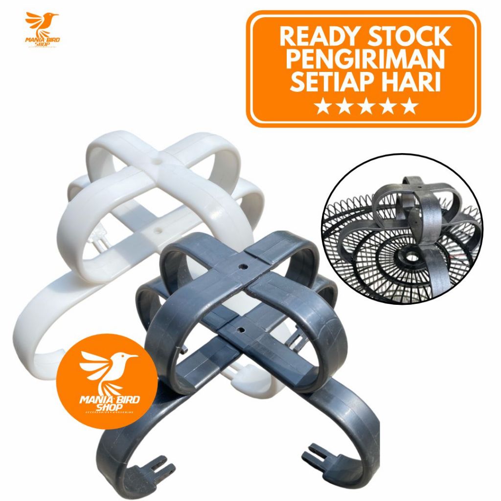 HITAM PUTIH Imported BLACK AND WHITE MURAI CAGE CROWN BIRD CAGE ...
