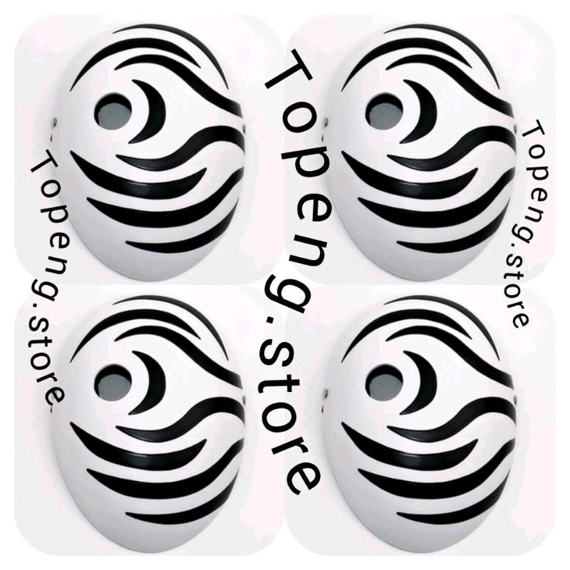 PUTIH Tobi obito white fire mask made of vermantase paper pulp | Shopee ...