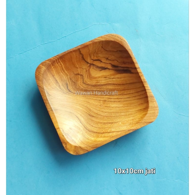 KAYU Wooden plate/sauce plate/chili sauce plate/teak wood box plate ...