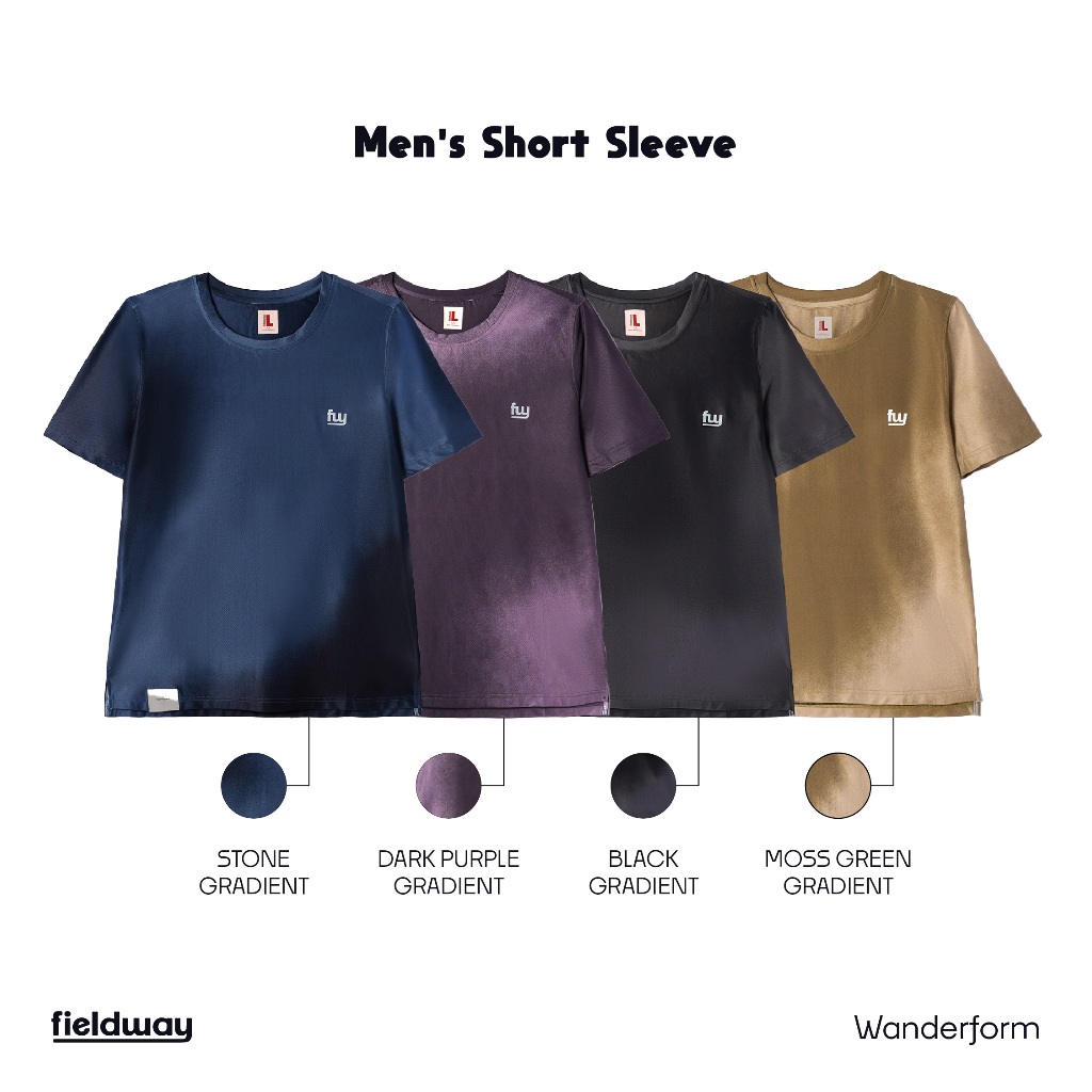 Fieldway Men's Short Sleeve - Wanderform - Running Jersey Running Shirt Sport Shirt | Shopee ...