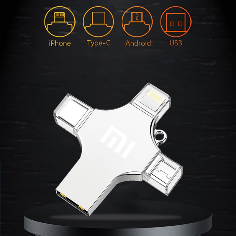 【U401】4-in-1 Otg 1TB Flashdisk: Compatible with iPhone 6-15, USB 3.0 ...