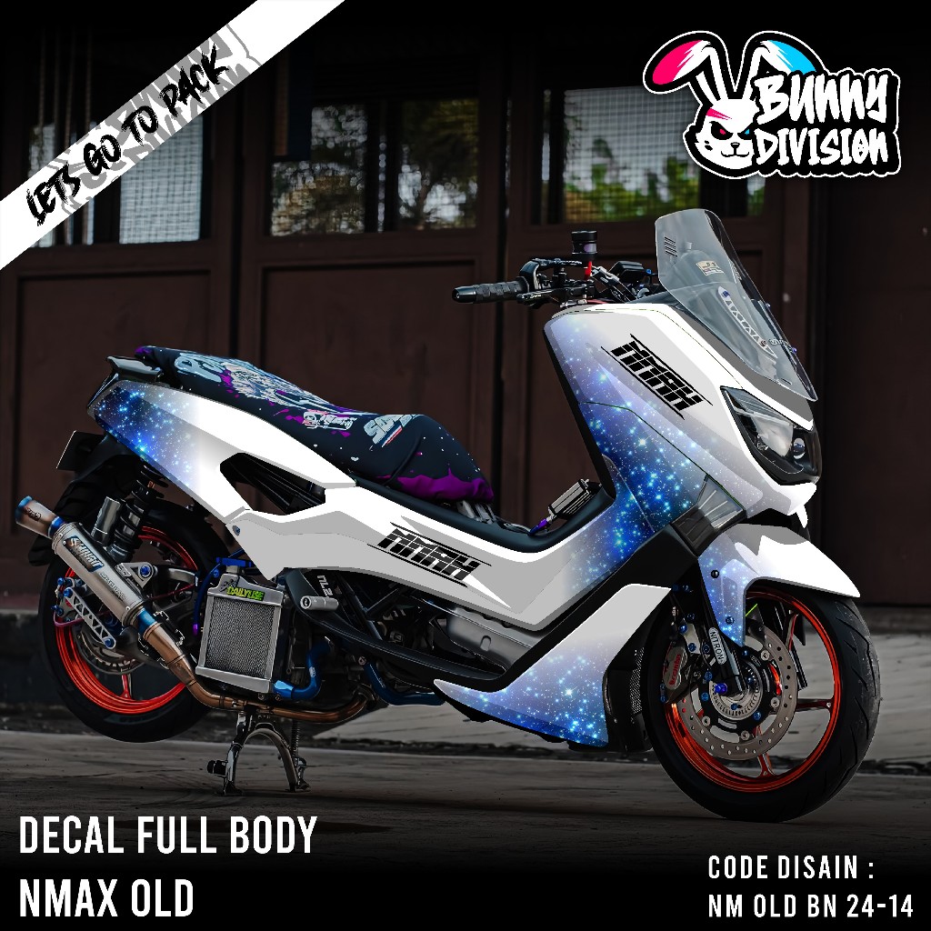 Decal Sticker Yamaha Nmax Old 2016 2017 2018 2019 Full Body Full Block ...