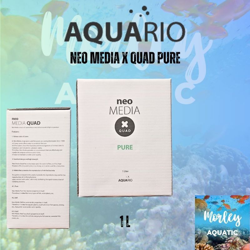 Neo MEDIA PURE X QUAD 1L - AQUARIO BACTERIA MEDIA HOUSE FILTER | Shopee ...