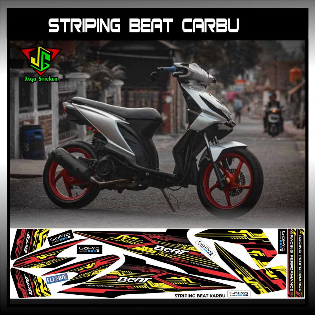 Honda BEAT KARBU STRIPING STICKER / OLD ROBOTY GRAPHICS [02] / COOL ...