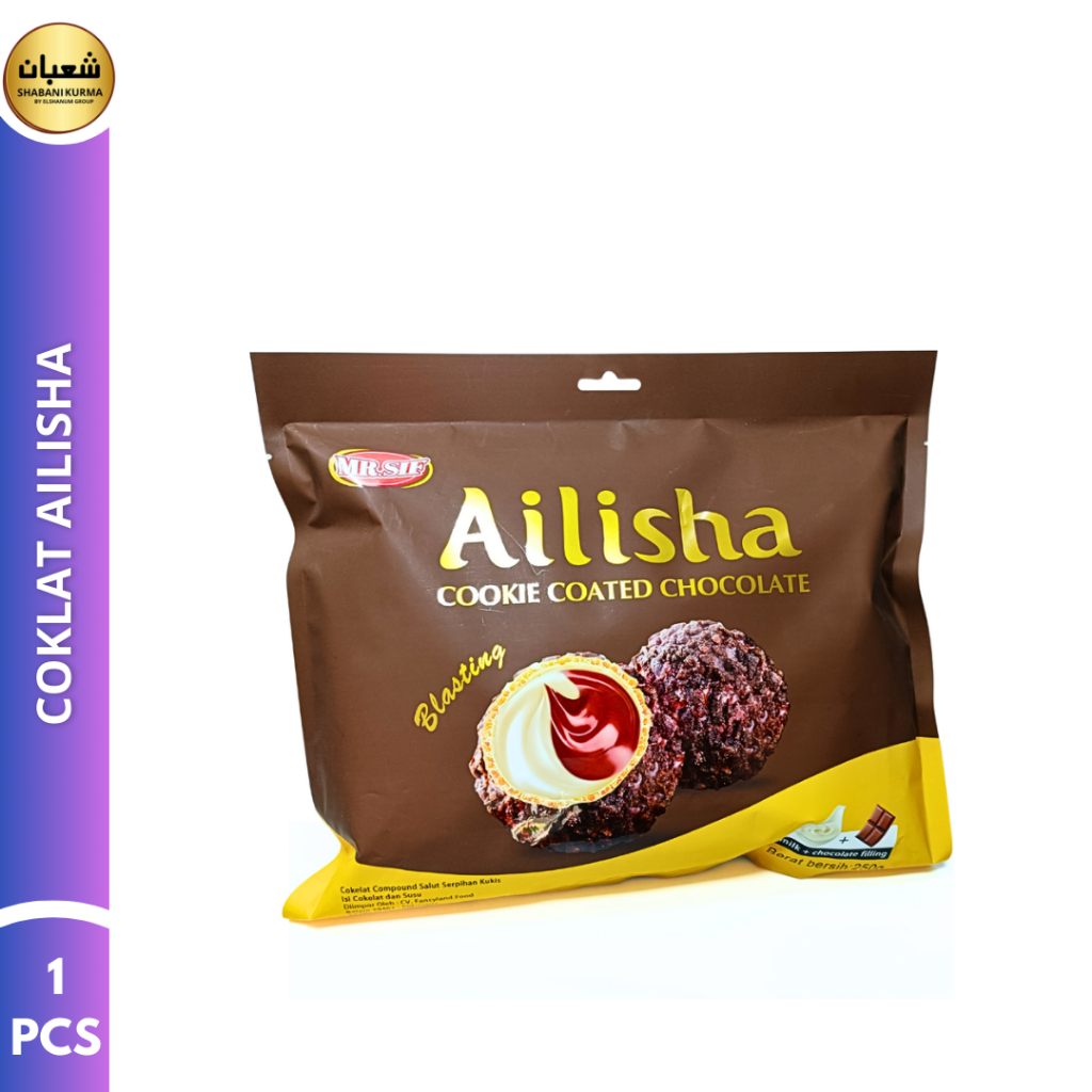 Alisha COOKIE COATED CHOCOLATE 250 GRAM STRAWBERRY/CHOCO MILK | Shopee ...