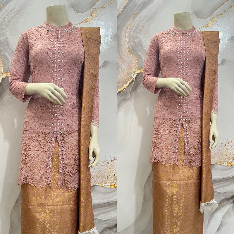 LUXURY COMPLETE KEBAYA SET / SANGHAI SEQUENCE KEBAYA SET / SONGKET ...