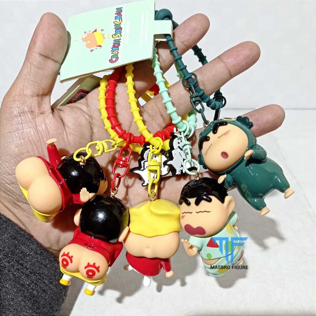 GANTUNGAN Crayon Shinchan Keychain Keychain Original Shin-Chan Bag ...