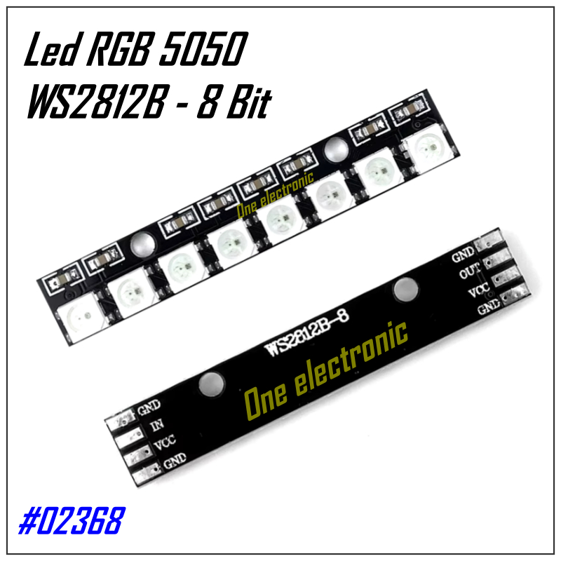 Board Led 8 Bit RGB 5050 WS2812B Addressable Data Series Full Color ...