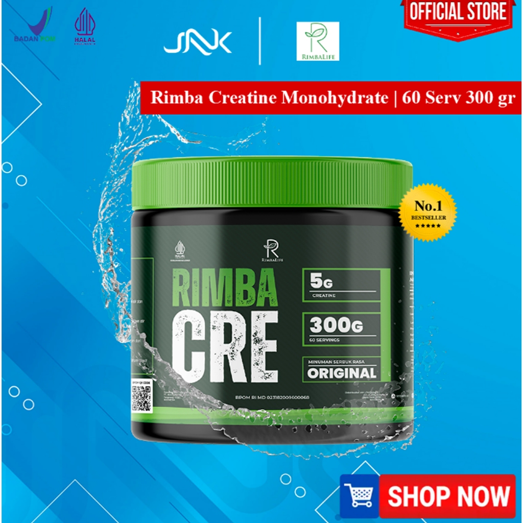 Rimbalife Rimba CRE Creatine Monohydrate 300gr 60 Serv| Jungle Power ...