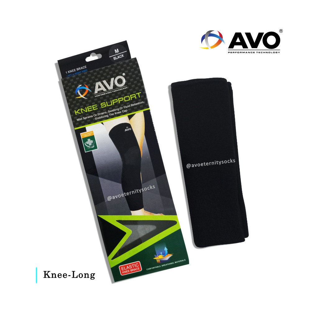 Long Knee Protector Avo Volleyball Badminton Basketball Leg Cuff Knee ...