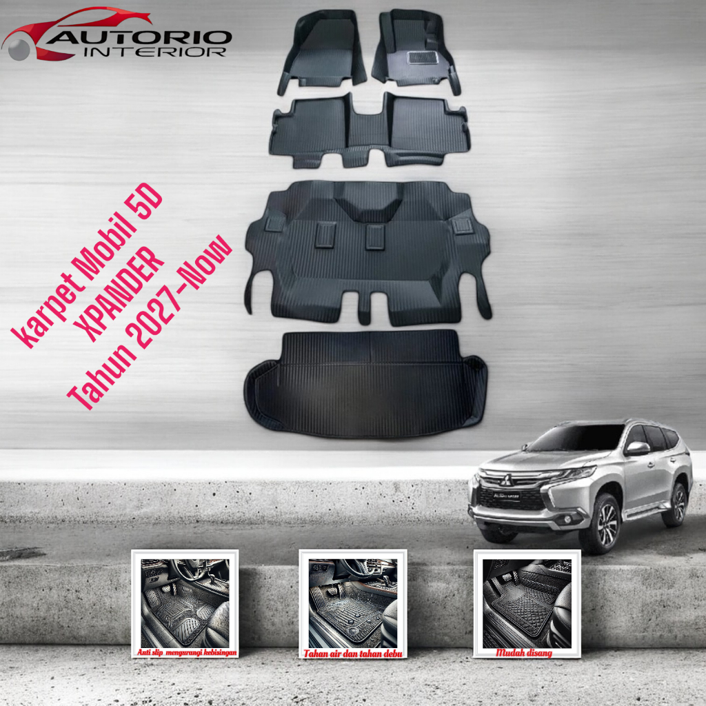 Xpander Car Carpet / 5D Xpander Carpet Carbon Fiber PVC 8mm / Anti-slip ...
