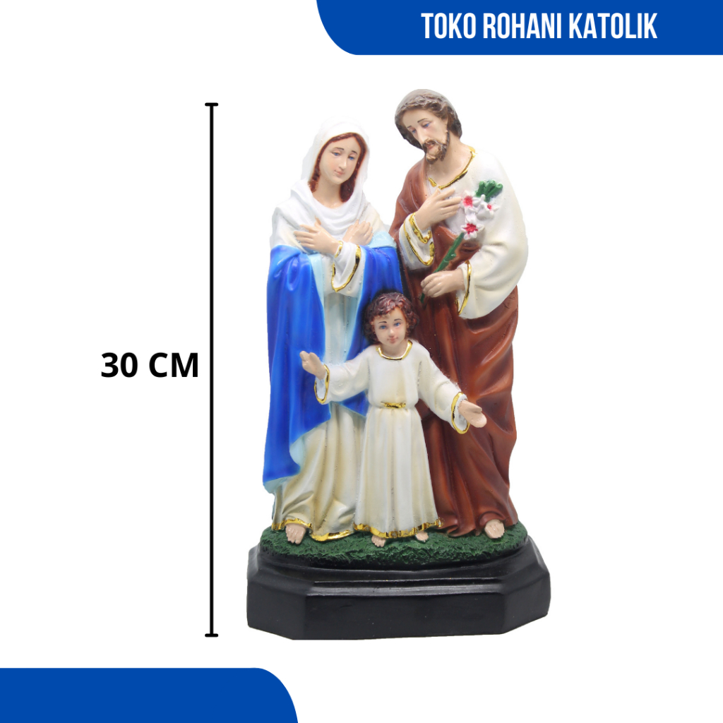 Holy FAMILY STATUE 30 CM (BERDIRI) / CATHOLIC STATUE / YESUS MARIA ...