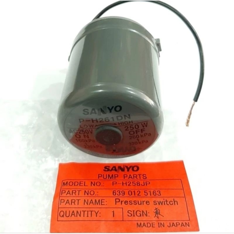 Sanyo PH258JP Pump Pressure Switch / Sanyo PH261JP Automatic Pump Made ...