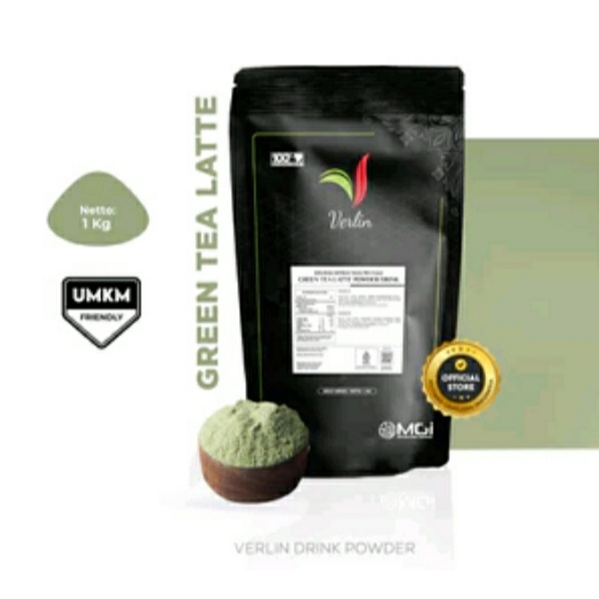 Verlin Green tea late powder instant matcha drink powder 1 kg | Shopee ...