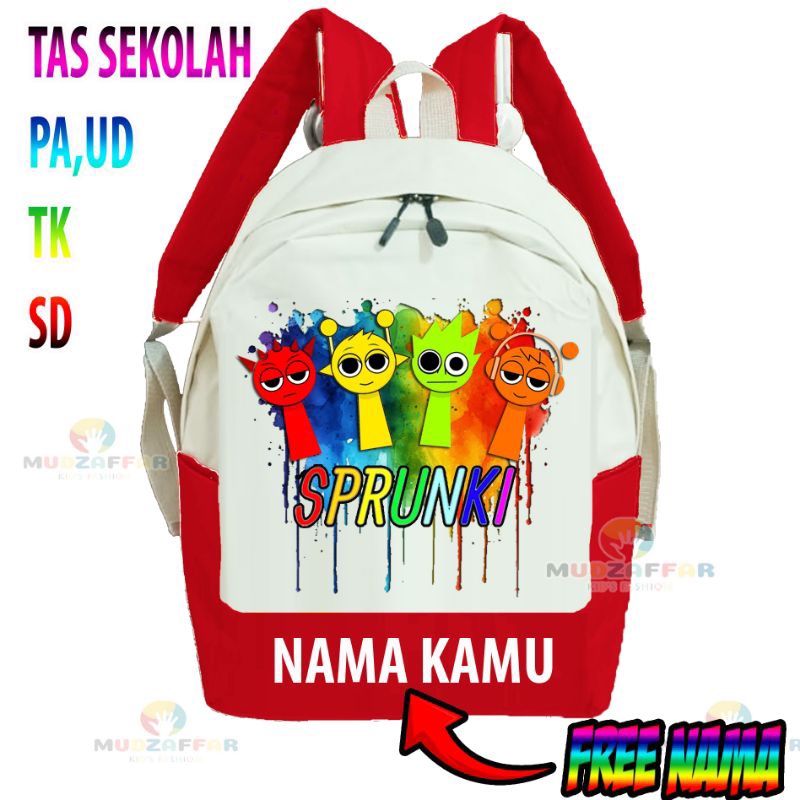 Incredibox SPRUNKI CHILDREN'S BACKPACK BAG PRESCHOOL KINDERGARTEN ...