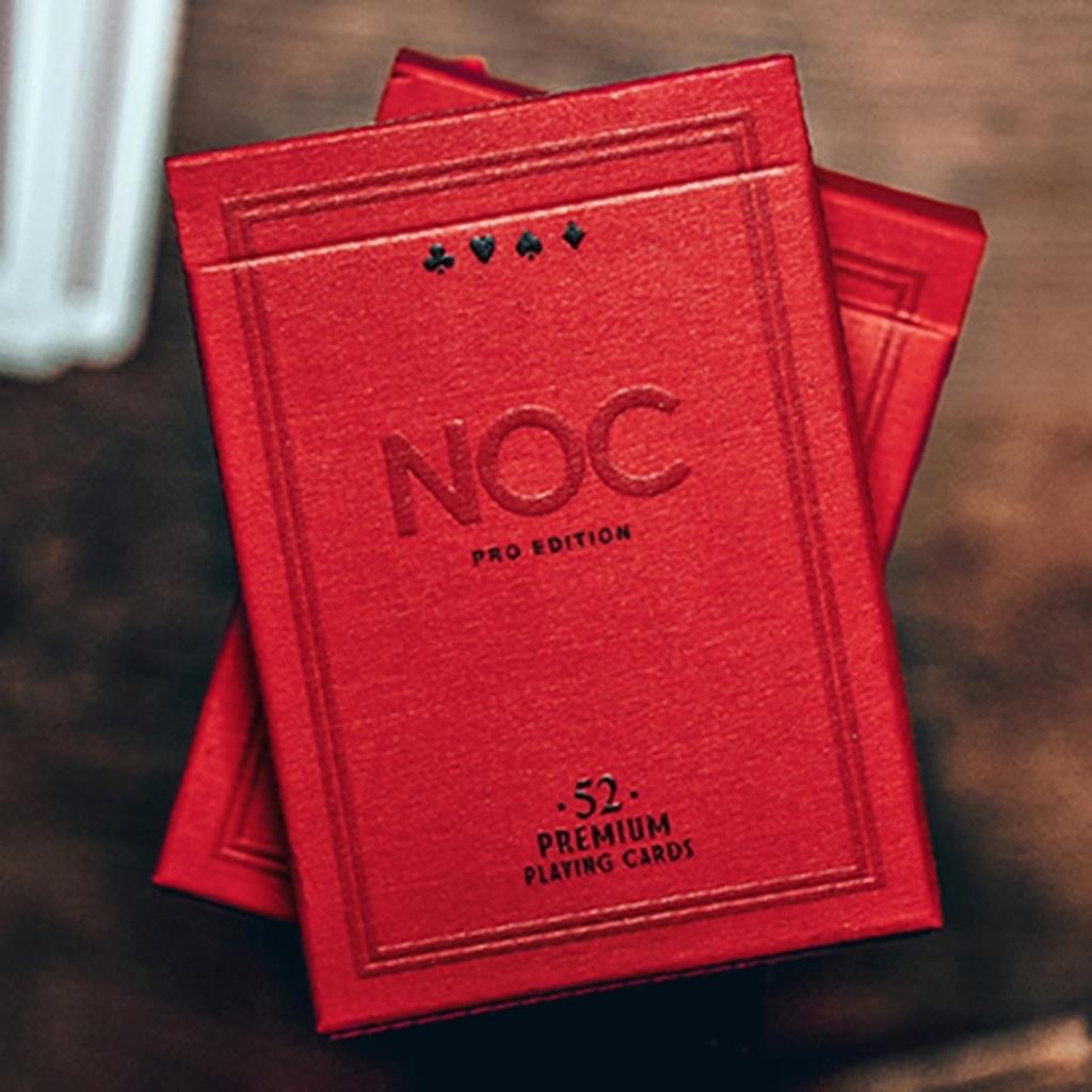 Noc Pro Playing Cards 2021 Playing Cards - Burgundy Red - Made In USA ...