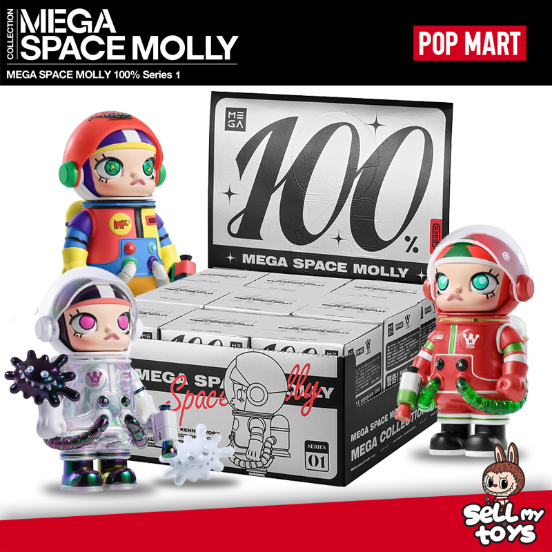 Pop MART MEGA COLLECTION 100% SPACE MOLLY Series 1 Blind Box Action Toys ORIGINAL | Shopee Malaysia