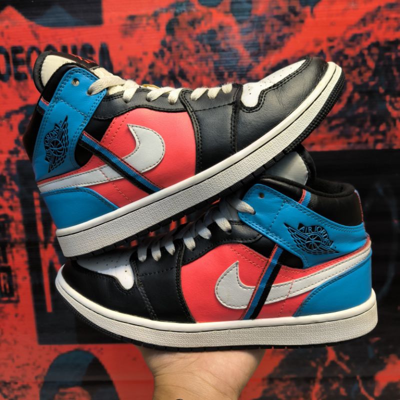 Air JORDAN 1 MID GAME BLUE ORBIT (GS) | Shopee Malaysia